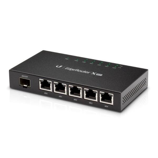 Roteador Ubiquiti Edge Router X - PoE - 5 Portas Gigabit + 1 Porta SFP ...