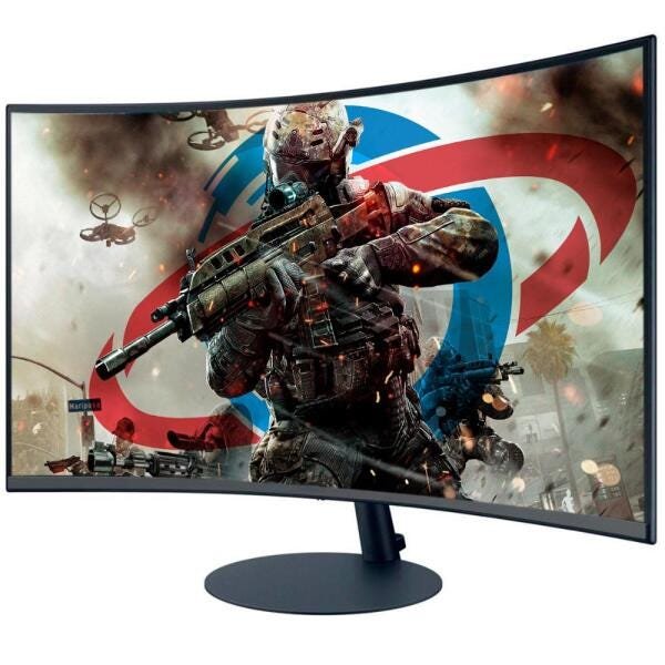 Monitor 32 Samsung Gamer Curvo Lc32T550Fdlxzd - Full Hd - 75Hz - 4Ms ...