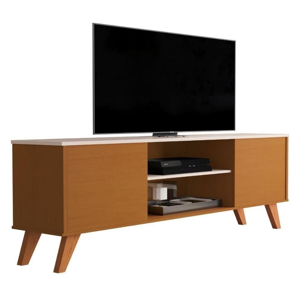 Rack Tvs 60 Polegadas San Bernardino Cedro Off White | MadeiraMadeira
