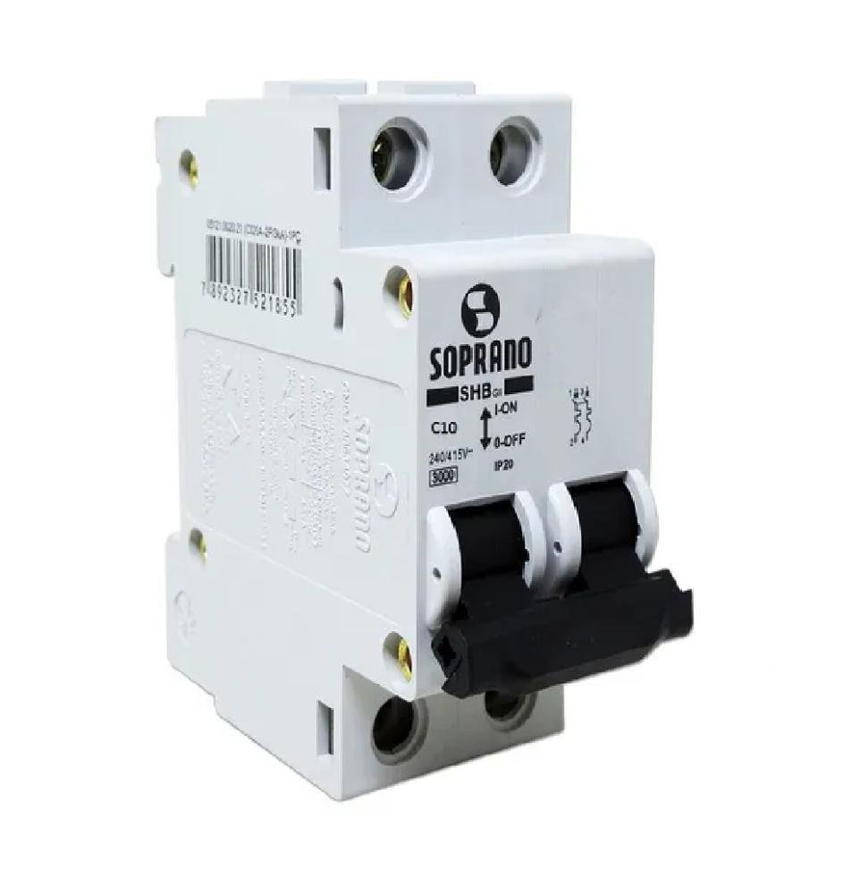 Disjuntor Din Bipolar 6a 10a 16a 20a 25a 32a 40a 50a 63a Amperagem:16a | MadeiraMadeira