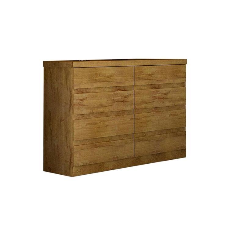 Cômoda de Quarto Bello 8 Gavetas Cumaru - Novo Horizonte | MadeiraMadeira