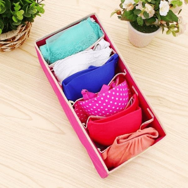 Organizador de Roupa Íntima Guarda-Roupa Gaveta Meia Gravata - 6 ...