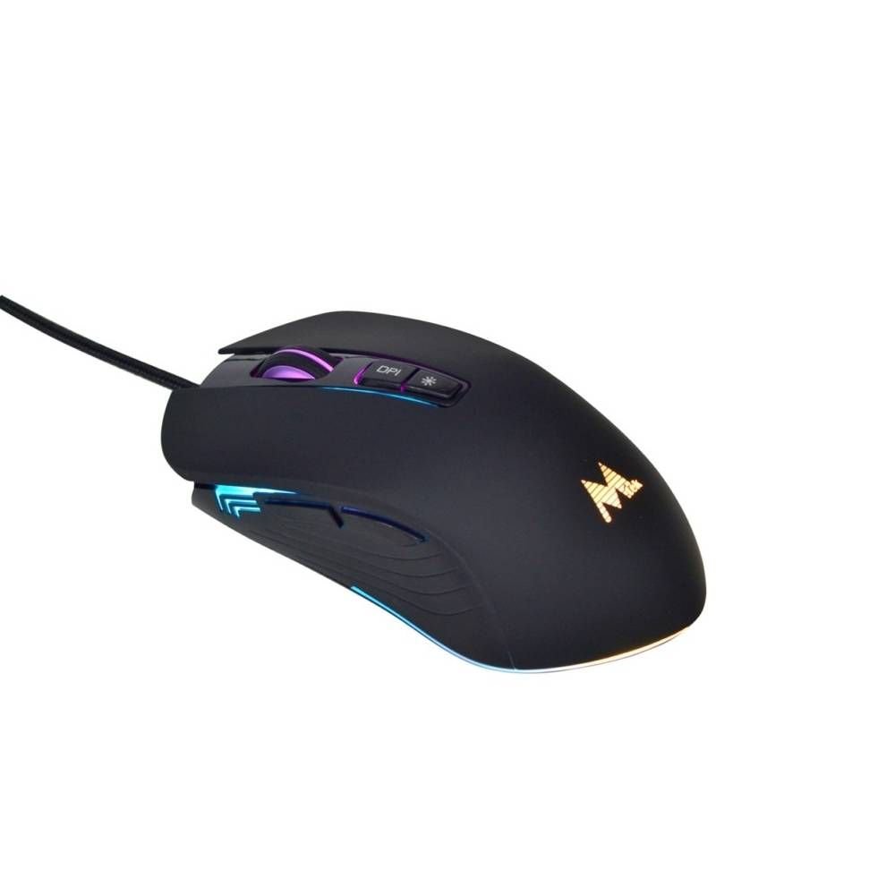 Kit Gamer Mouse Mtek PG66 RGB + Mouse Pad - Preto | MadeiraMadeira