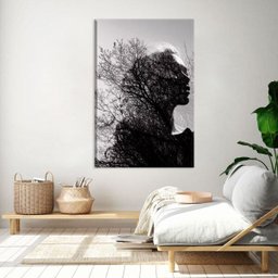 Tela Decorativa Manipulação Mulher Gigante | MadeiraMadeira