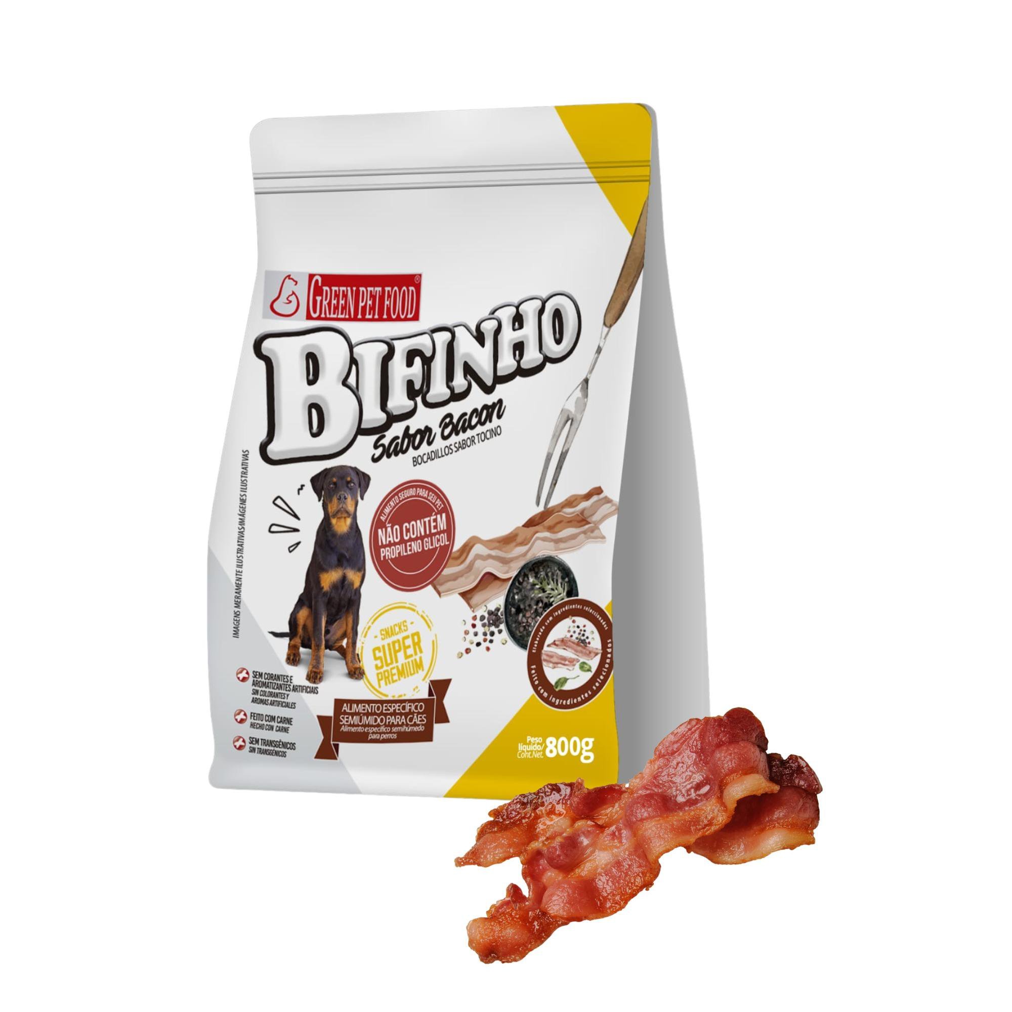 Bifinho Para Cães 800g Petisco Premium Sabor Bacon Green Pet Food ...