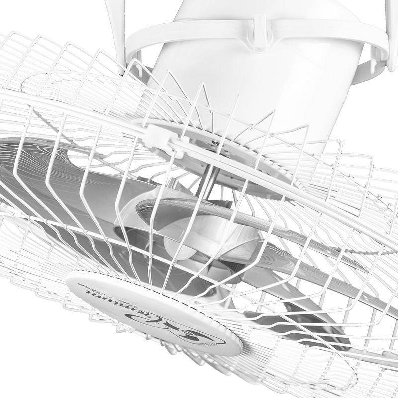 Ventilador de Teto Venti-Delta Premium 360 50cm com Grade de Aço Branco ...