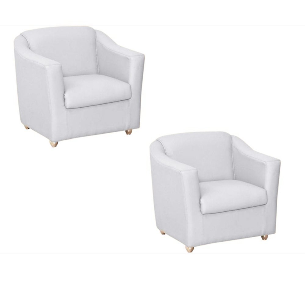 Kit 2 Poltronas Bia P/ Sala de Estar Consultório Clinica Hospital ...