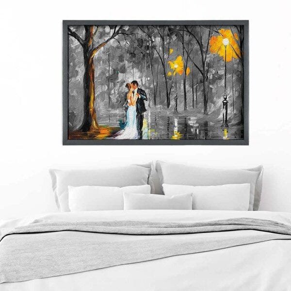 Quadro com Moldura Valsa e Paixão GRAFITTI METALIZADO - Grande ...