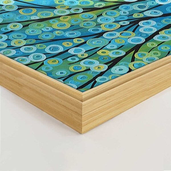 Quadro com Moldura Árvore Painted MADEIRA CLARA - Grande | MadeiraMadeira