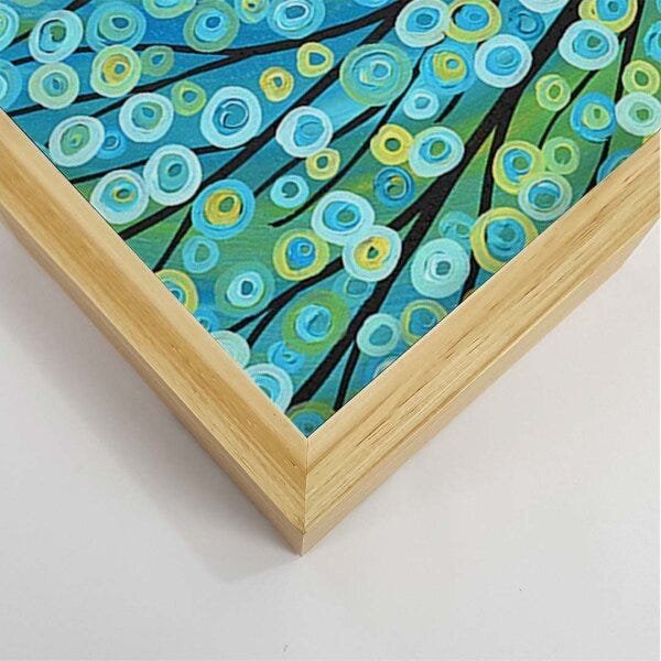 Quadro com Moldura Árvore Painted MADEIRA CLARA - Grande | MadeiraMadeira