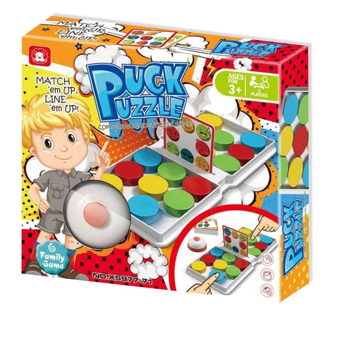 Jogo de tabuleiro Puck Pucks Percepção e Agilidade Nettoy | MadeiraMadeira