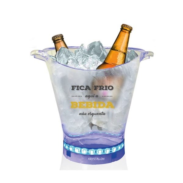 Balde de Gelo com Led Fica Frio | MadeiraMadeira