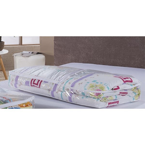 Organizador De Enxovais E Roupas 100% PVC Transparente Com Zíper ...