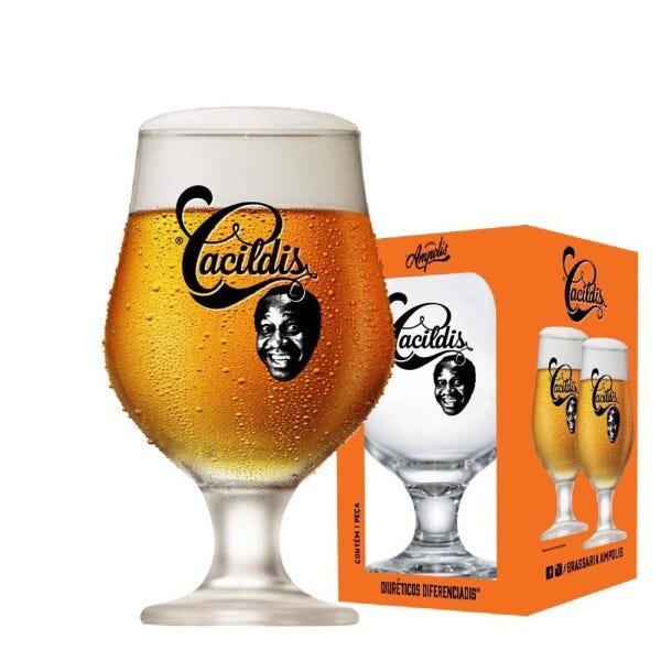 Taça de Cerveja Beer Cacildis Vidro 380ml | MadeiraMadeira