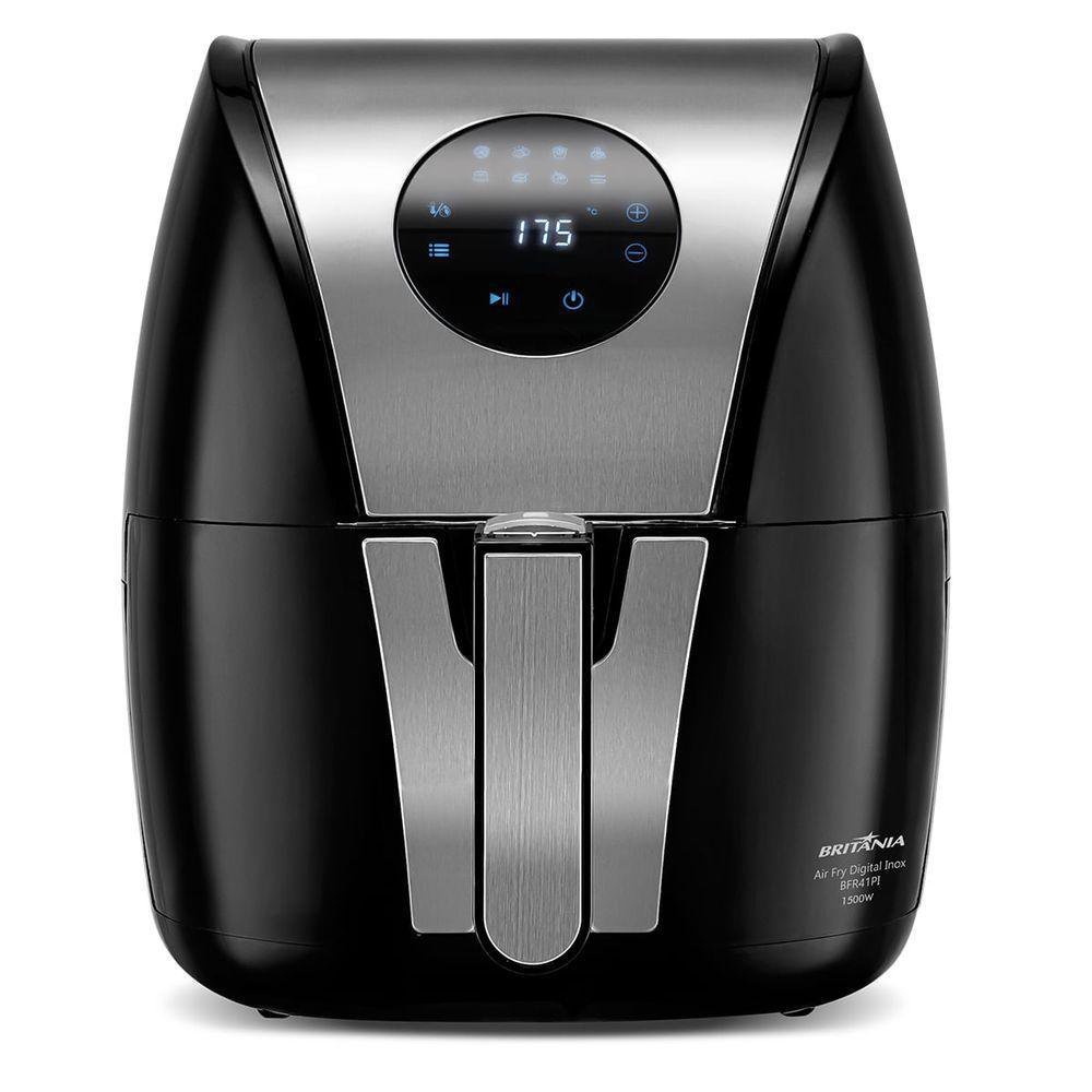 Fritadeira Air Fryer Britânia Digital Inox 1500w 127V | MadeiraMadeira