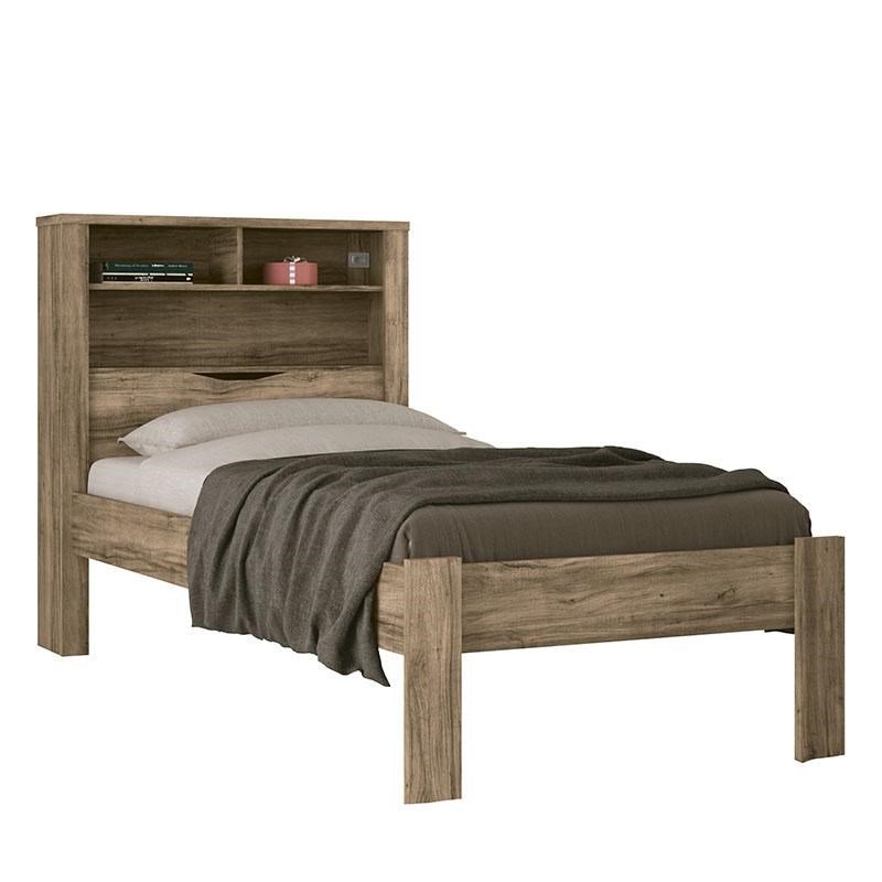 Cama Solteiro Invicta com Baú Atacama - PR Móveis | MadeiraMadeira