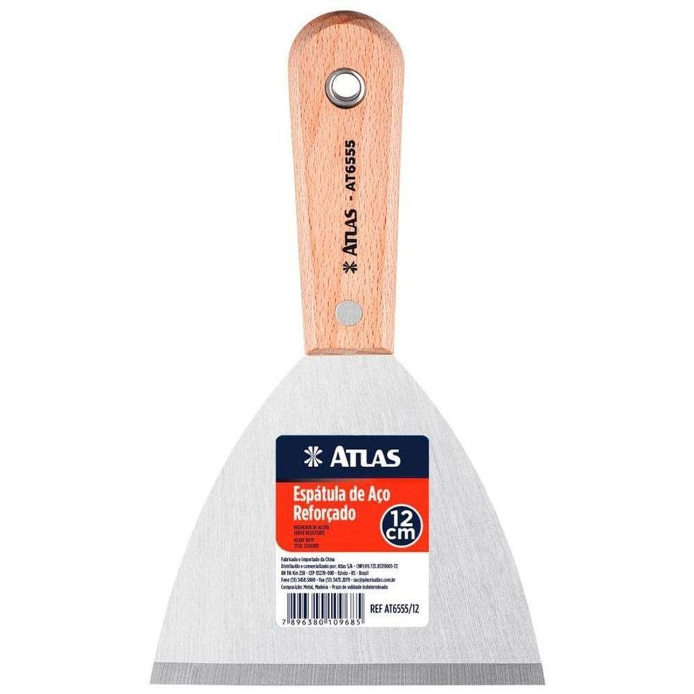 Espatula de Aço Reforçado 120mm - Atlas | MadeiraMadeira