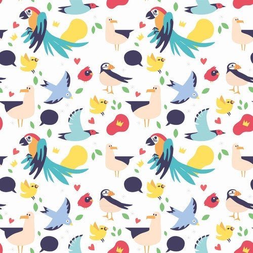 Papel De Parede Autocolante Pássaros Tucano Arara Andorinha ...