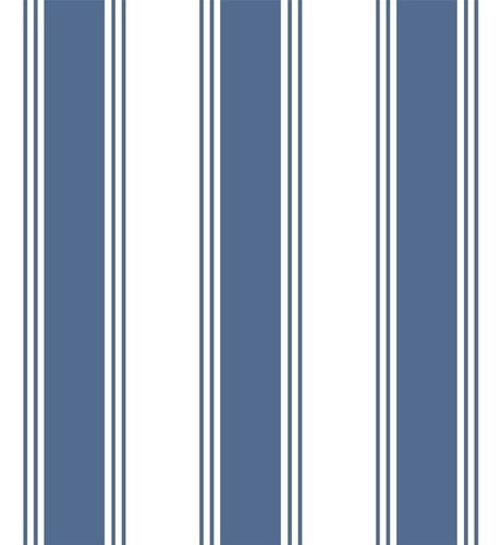 Papel De Parede Listrado Listras Largas Azul E Branco | MadeiraMadeira