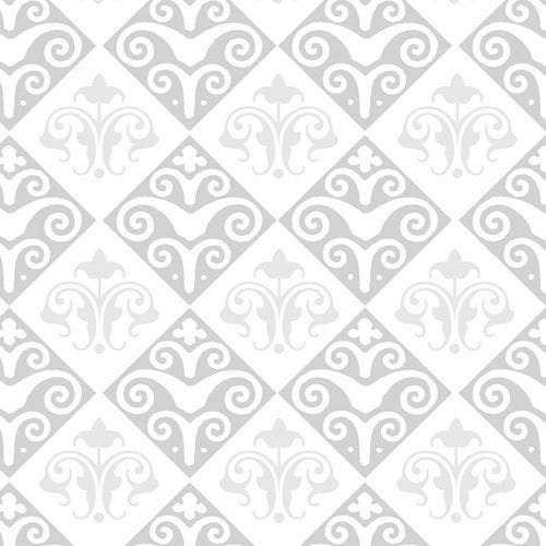 Papel De Parede Arabesco Em Lavanda E Branco 310x58cm | MadeiraMadeira