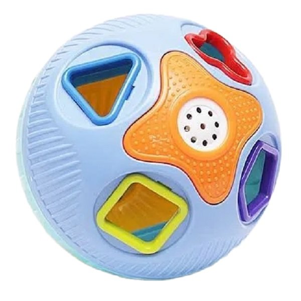 Bola Didatica FUN BALL com Som Tateti 872 Azul | MadeiraMadeira
