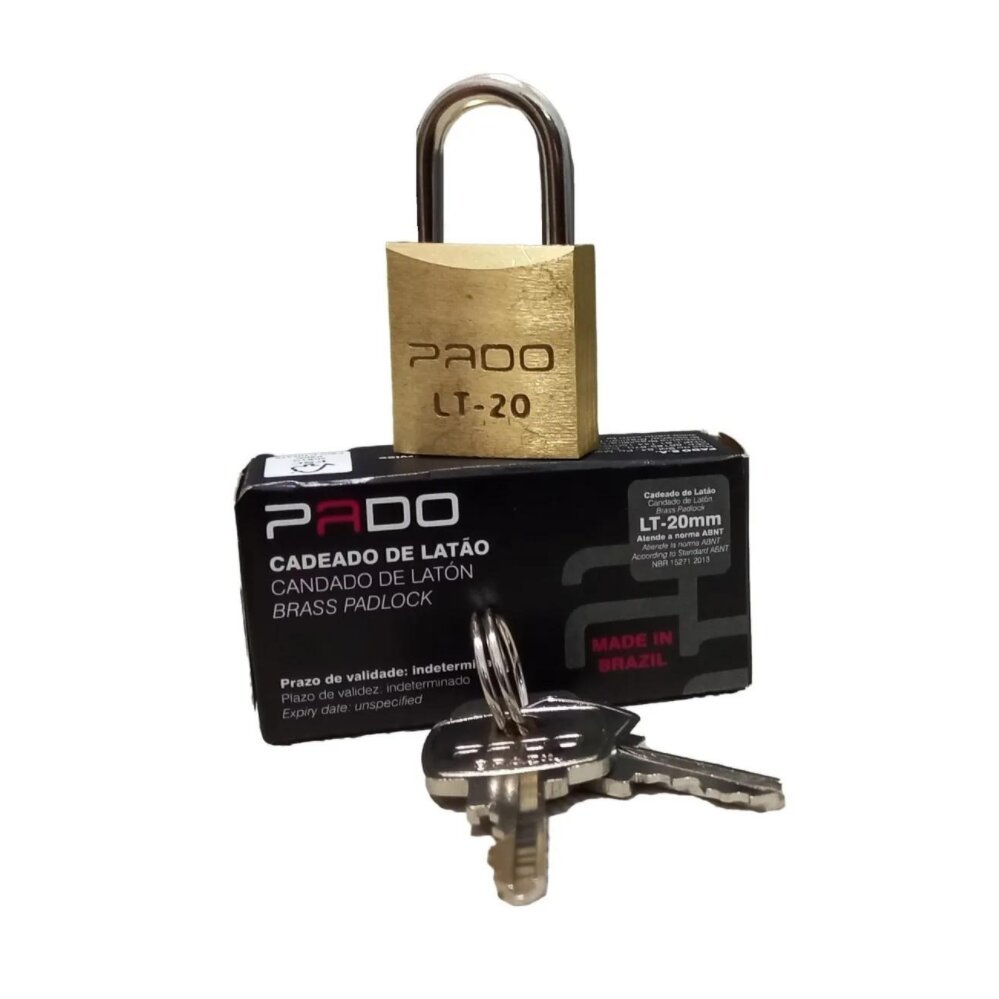 Kit 5 Cadeados 20mm Pado Lt-20 Com Chaves | MadeiraMadeira