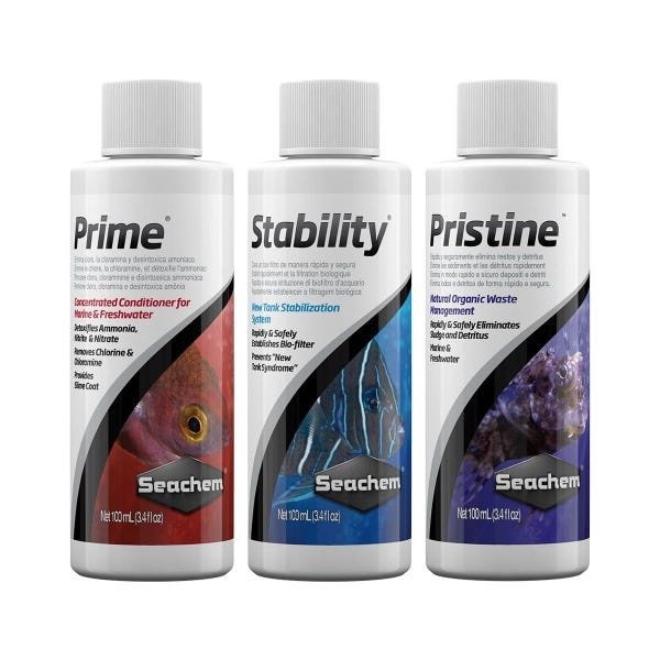 Kit Seachem Prime, Stability, Pristine - 100ml | MadeiraMadeira
