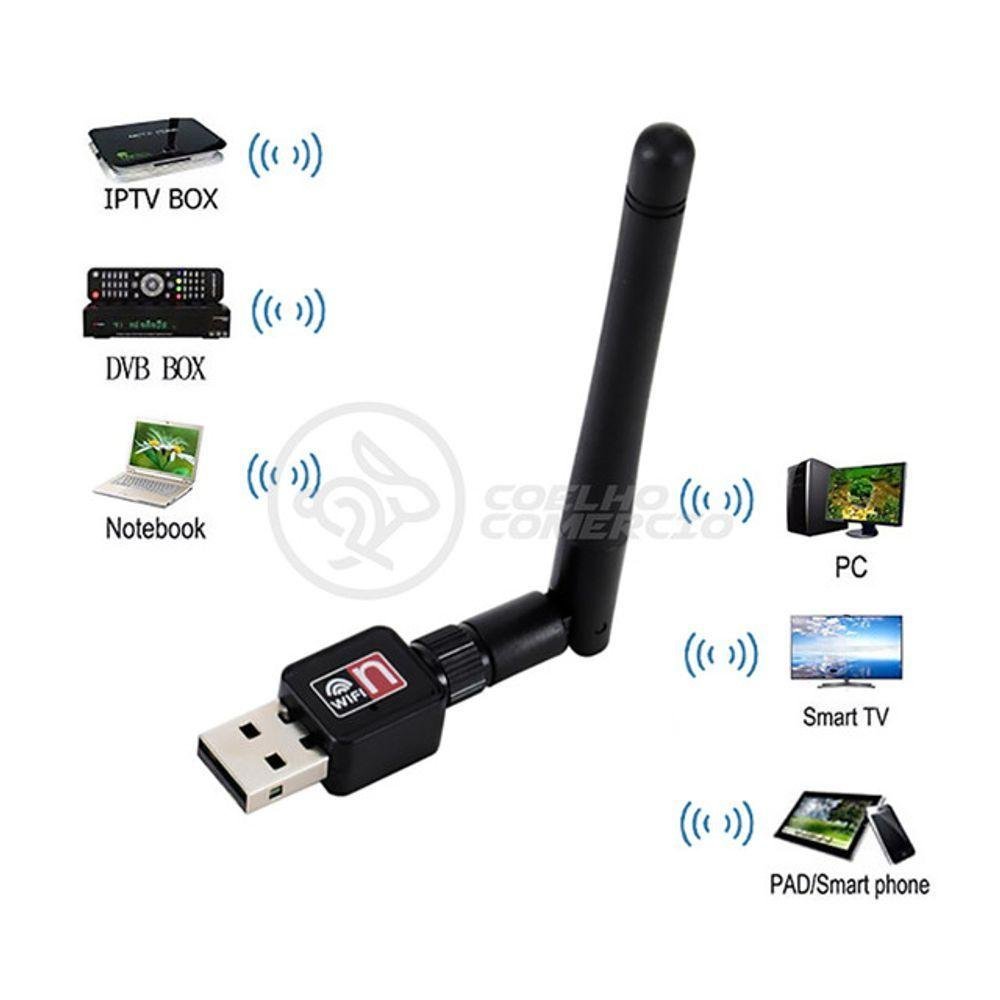 Antena Usb 2.0 Receptor de Wifi Wireless 1200mbps | MadeiraMadeira