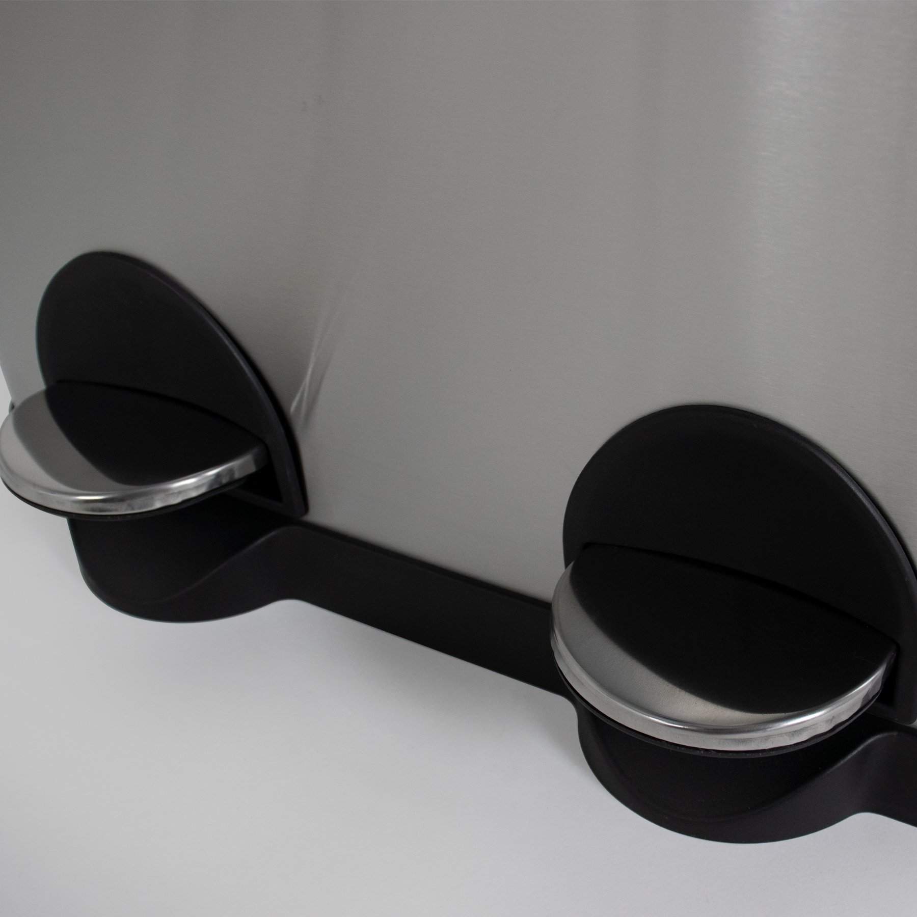 Lixeira Dupla Inox Cromada 30 Litros Healer | MadeiraMadeira