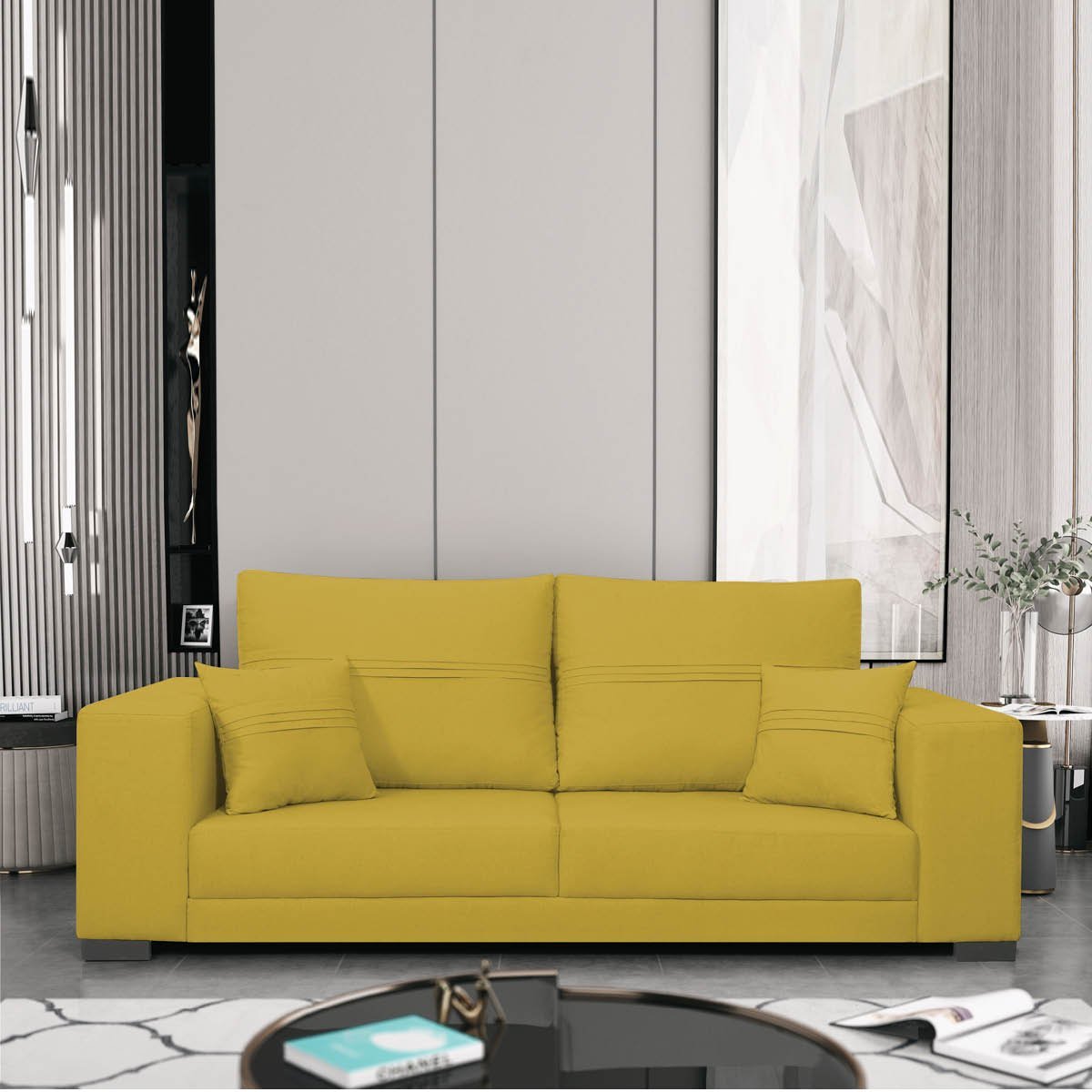 Sofá 2 Lugares Madri Suede - Amarena Móveis Sofá 2 Lugares Sofás ...