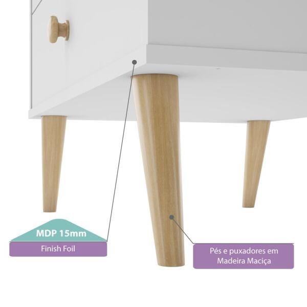 Cama Infantil Galante e Cômoda Single Branco/Natural - Casat ...