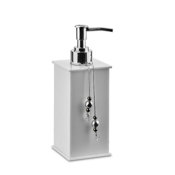 Kit Lavabo Banheiro Saboneteira Em Acrílico Branco 04 Itens ...