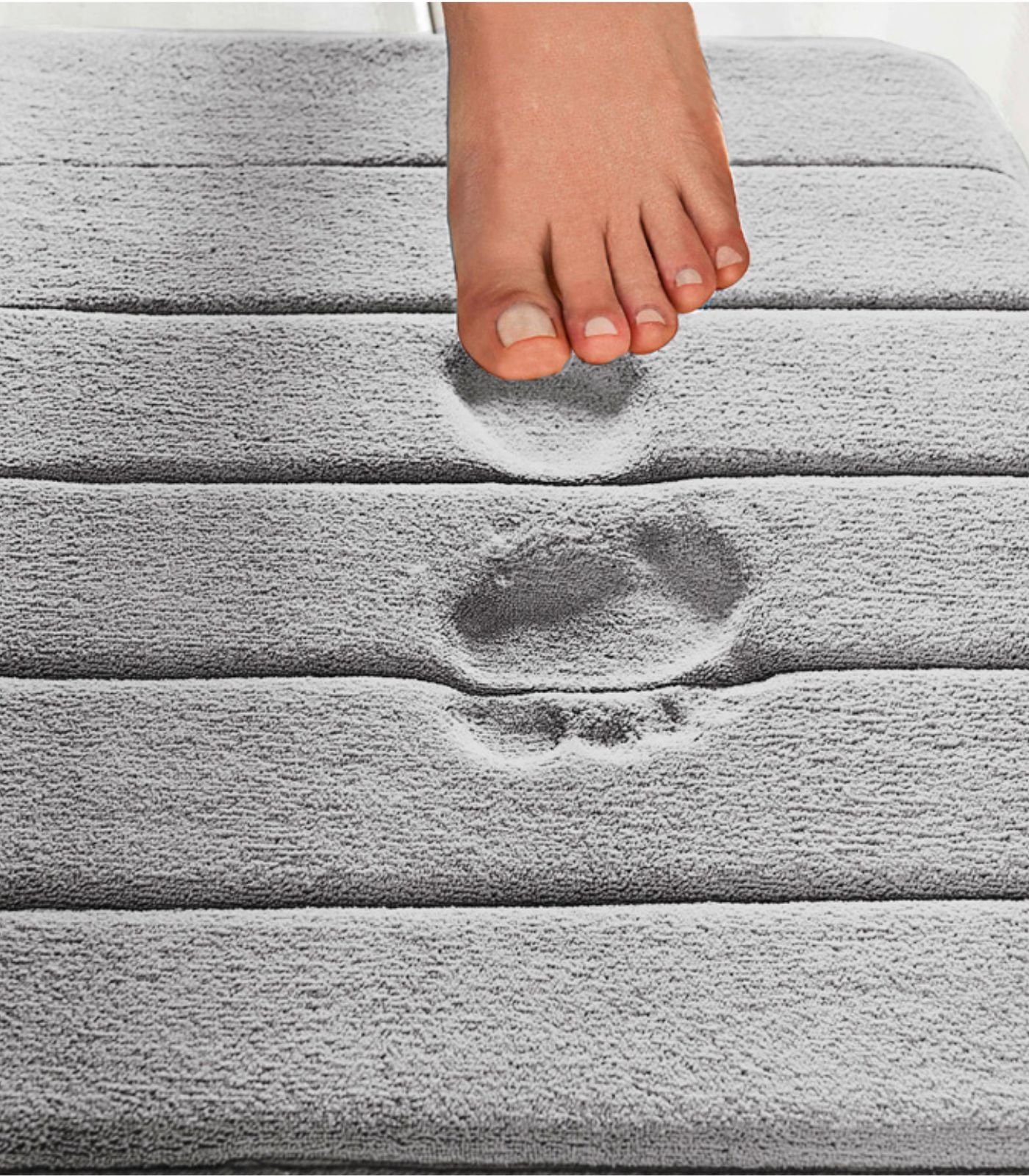 Tapete Super Soft Camesa Cinza UN | MadeiraMadeira