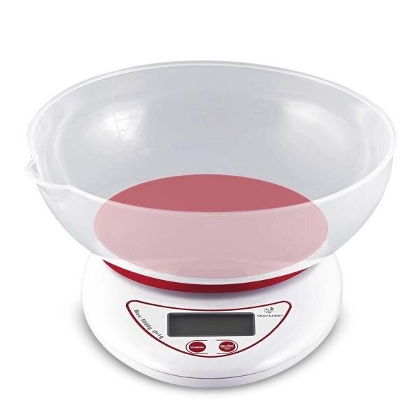 BALANÇA DE COZINHA COM CUBA PESA SOLIDOS E LIQUIDOS ATÉ 5KG MULTILASER ...