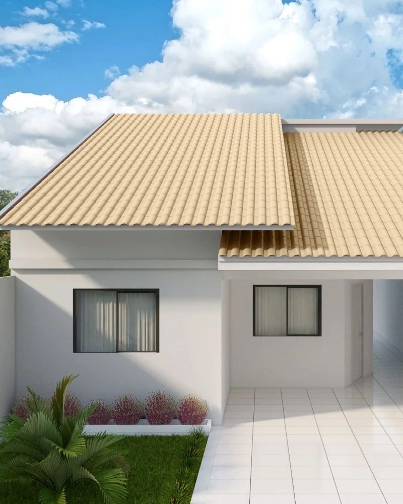 Telha Pvc Colonial Marfim 328 Cm X 86 Cm | MadeiraMadeira