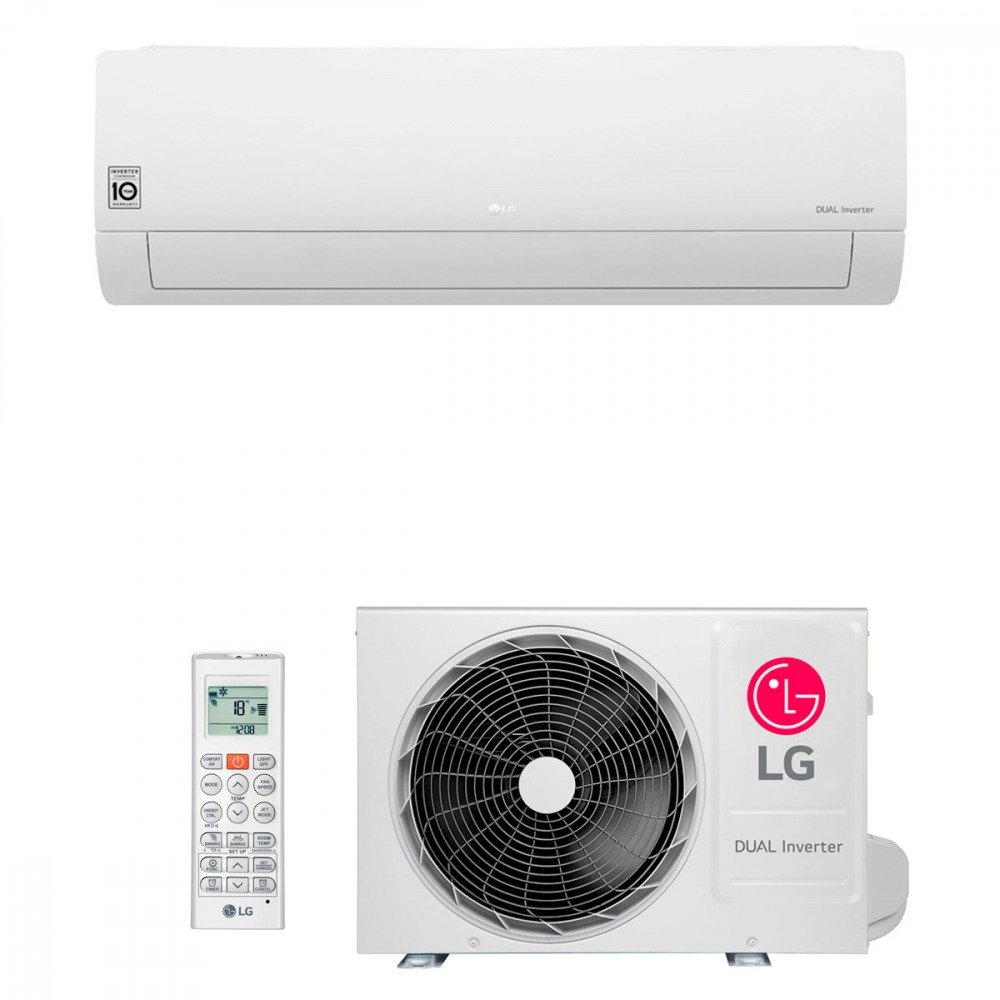 Ar Condicionado Split Inverter LG Hi Wall DUAL Compact 18000 BTUs Frio ...