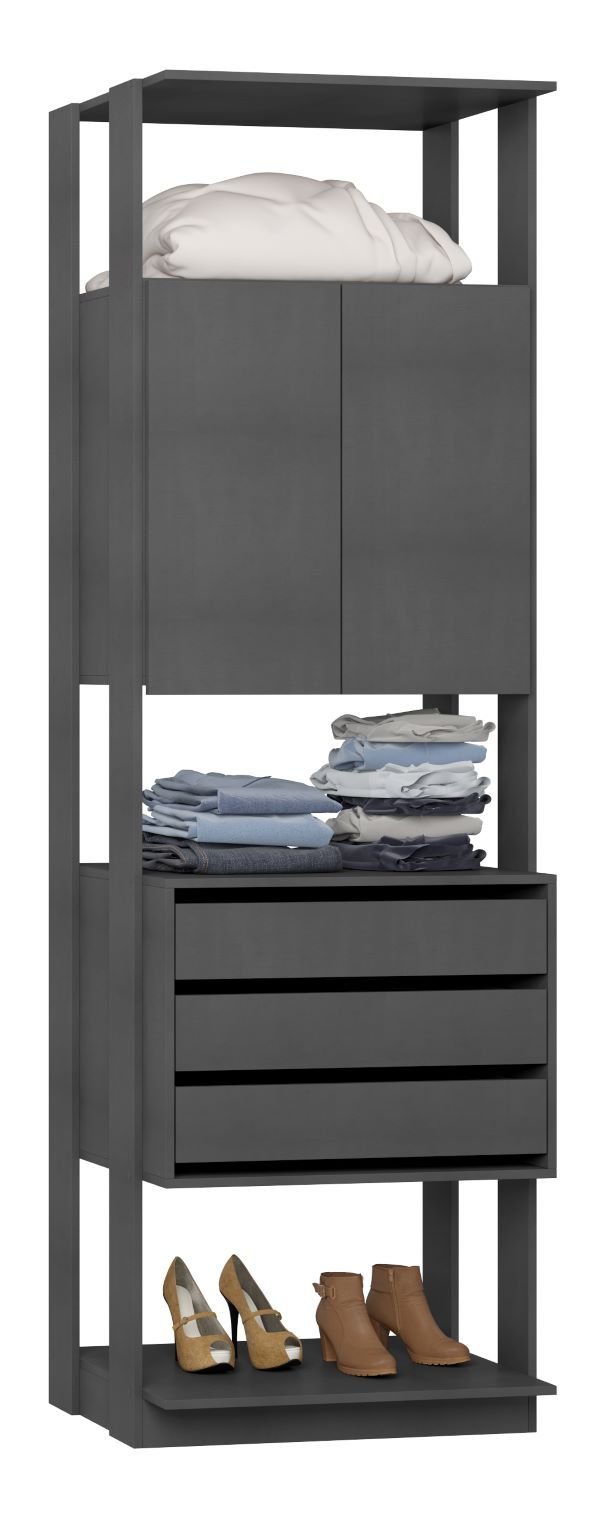 Estante armário/gaveteiro Linha CLOTHES - BE Mobiliário Espresso ...