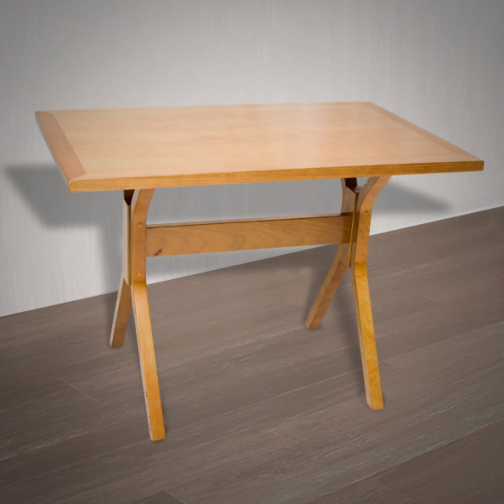 Mesa Retangular 120 Cm de Madeira para Sala de Jantar Cor Mel ...