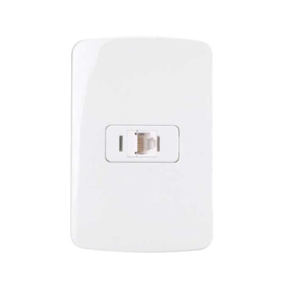 Conjunto Tomada Rj45 Cat5e Informática 4x2 B3 Margirius | MadeiraMadeira