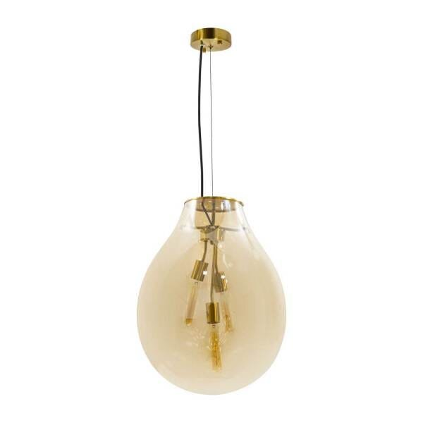 Pendente Caju Vidro 48cm 3xE27 Bella Iluminação St1882 | MadeiraMadeira