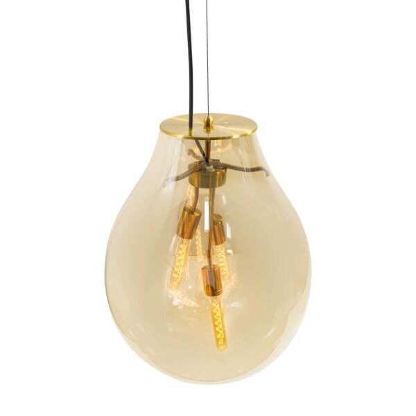 Pendente Caju Vidro 48cm 3xE27 Bella Iluminação St1882 | MadeiraMadeira