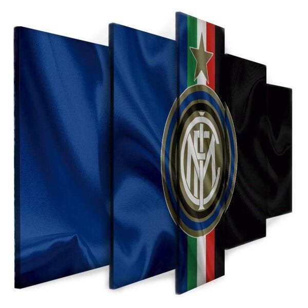 Quadro Decorativo Sala Quarto Escritório Inter Milan Fundo | MadeiraMadeira