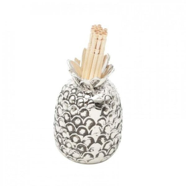 Porta Palito de Zamac Silver Plated Pineapple L3935 Lyor | MadeiraMadeira