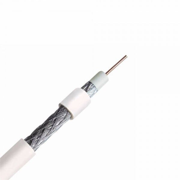 Rolo Cabo De Antena Tv Coaxial Rg6 Grosso 67% Malha 100m Anatel ...