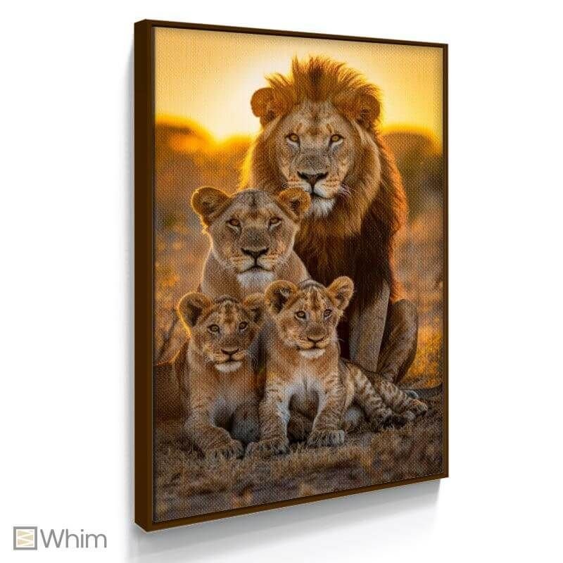 Quadro Decorativo Reis da Savana | MadeiraMadeira