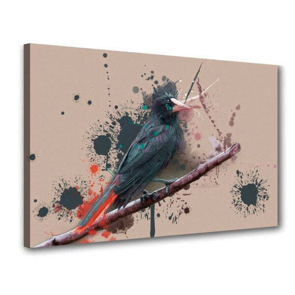 Quadro Decorativo Passaro Abstrativo P236 | MadeiraMadeira