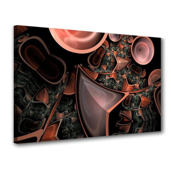 Quadro Decorativo Parede Sala Abstrato 1478 | MadeiraMadeira