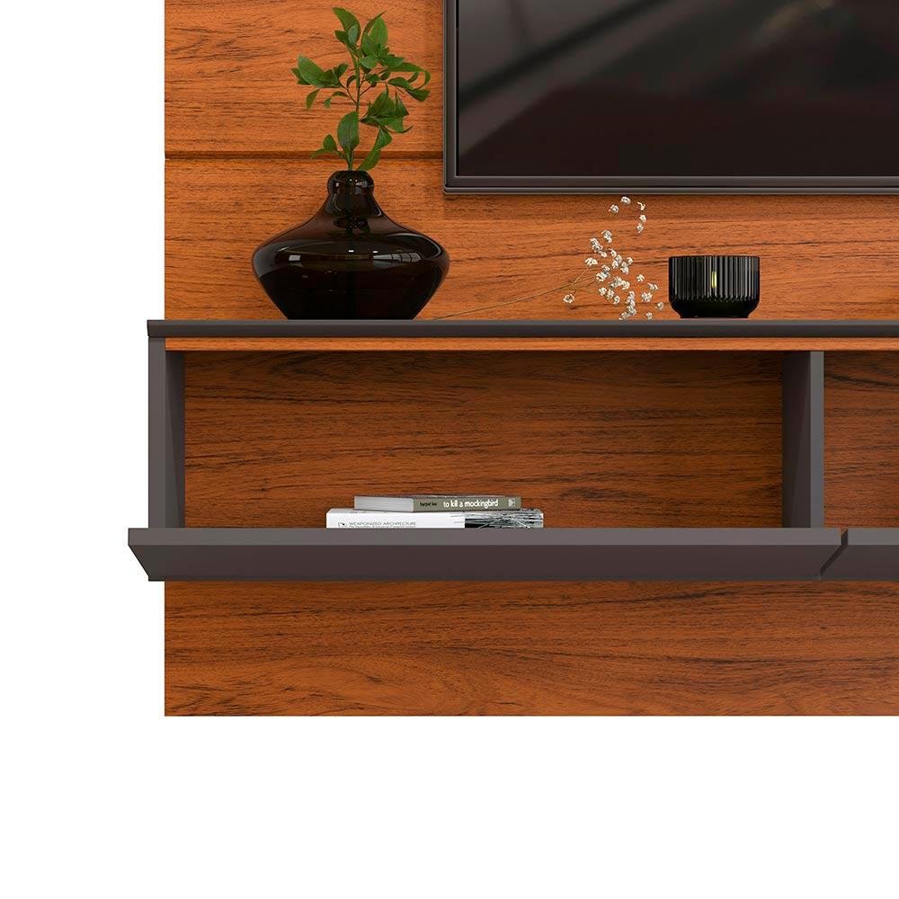 Painel Para Sala TV Até 65 Polegadas Freijó Cinza Urbano Mabbel Shop JM ...