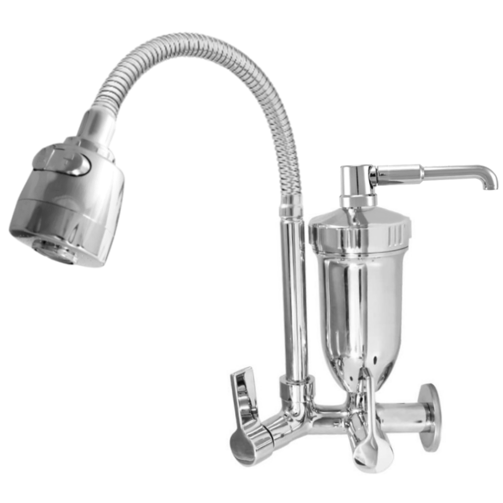 Torneira Filtro Cozinha Parede Gourmet Ducha Cromo 1185 C65 ...
