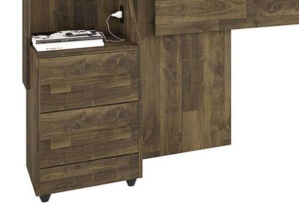 Cabeceira de Casal Extensível Síria Amadeirado - RV Móveis | MadeiraMadeira